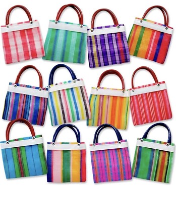 Colorful Tote Mesh Fiesta Bags Multi Use, 5x5, Party Favors, High ...