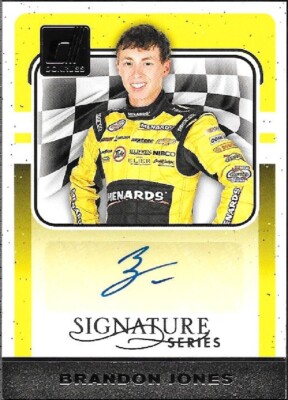 2017 DONRUSS RACING BRANDON JONES ~SIGNATURE SERIES~ AUTO INSERT #SS-BJ ...