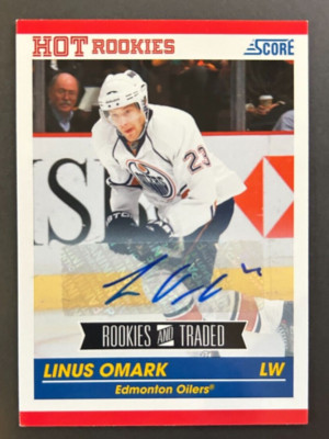 Linus Omark - 2010-11 Score Rookies & Traded - Signatures - #607 ...