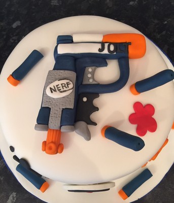 Edible Nerf Gun Bullets . Hand Made Cake Topper Birthday | eBay