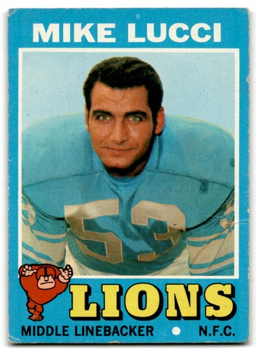 Topps 1971 Topps #105 Mike Lucci Detroit Lions | eBay
