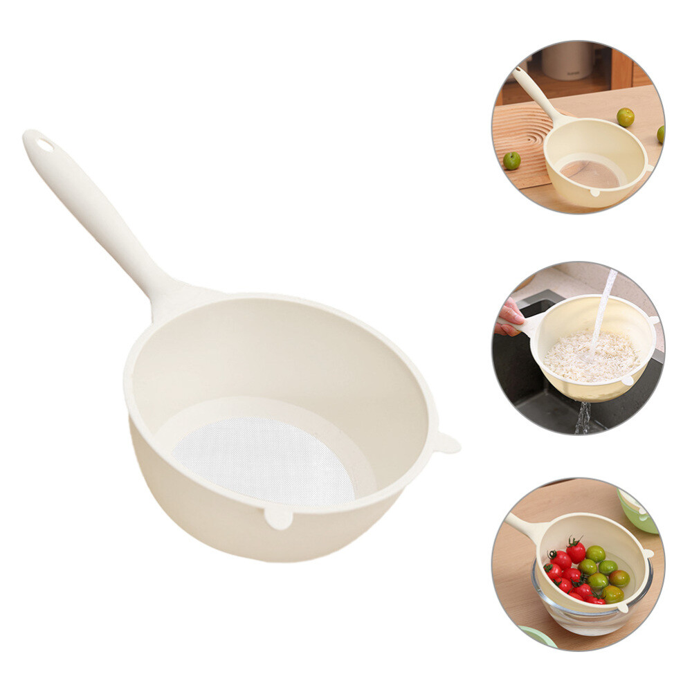 Filter Plastic Kitchen Net Strainer Rice Rinse Basket Large Strainers ...