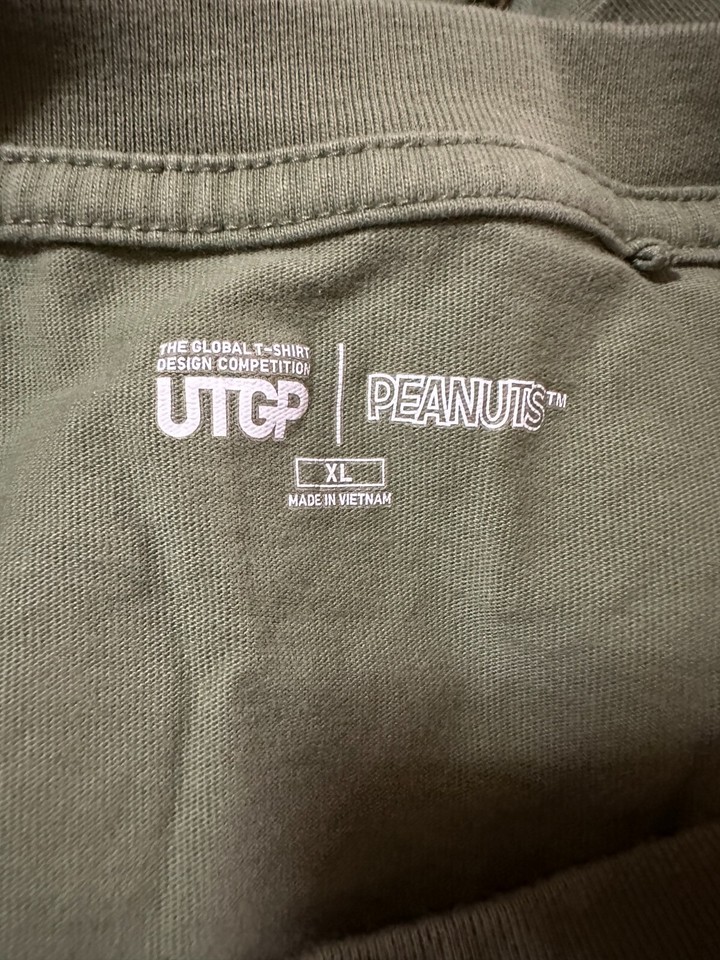 Peanuts KUK Uniqlo UTGP Global T Shirt Design Contest Men's Green T ...