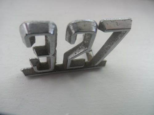 Chevy" 327 " EMBLEM BADGE SCRIPT TRIM METAL NICE good pins | eBay