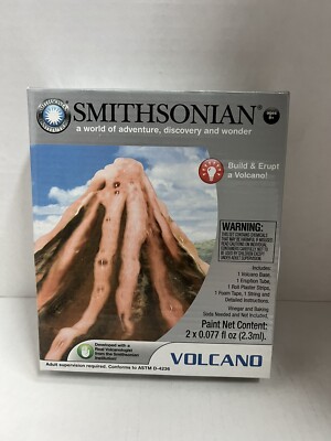 Smithsonian Volcano Kit Build & Erupt a Volcano Ages 8+ STEM Home ...