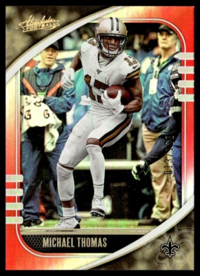 2020 Panini Absolute Red Michael Thomas 013/100 New Orleans Saints #71 ...