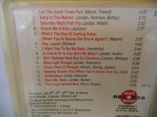 Hey Louis: A Salute to Louis Jordan by Jumping Jivers (CD, Dec-2004, In ...