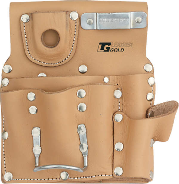 LEATHER GOLD 8 Pocket Flat- Left hand side SHEET ROCK ,Drywall Tool ...