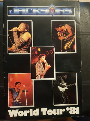 The Jacksons TOUR CONCERT PROGRAM BOOK 1981 Triumph Tour Michael ...