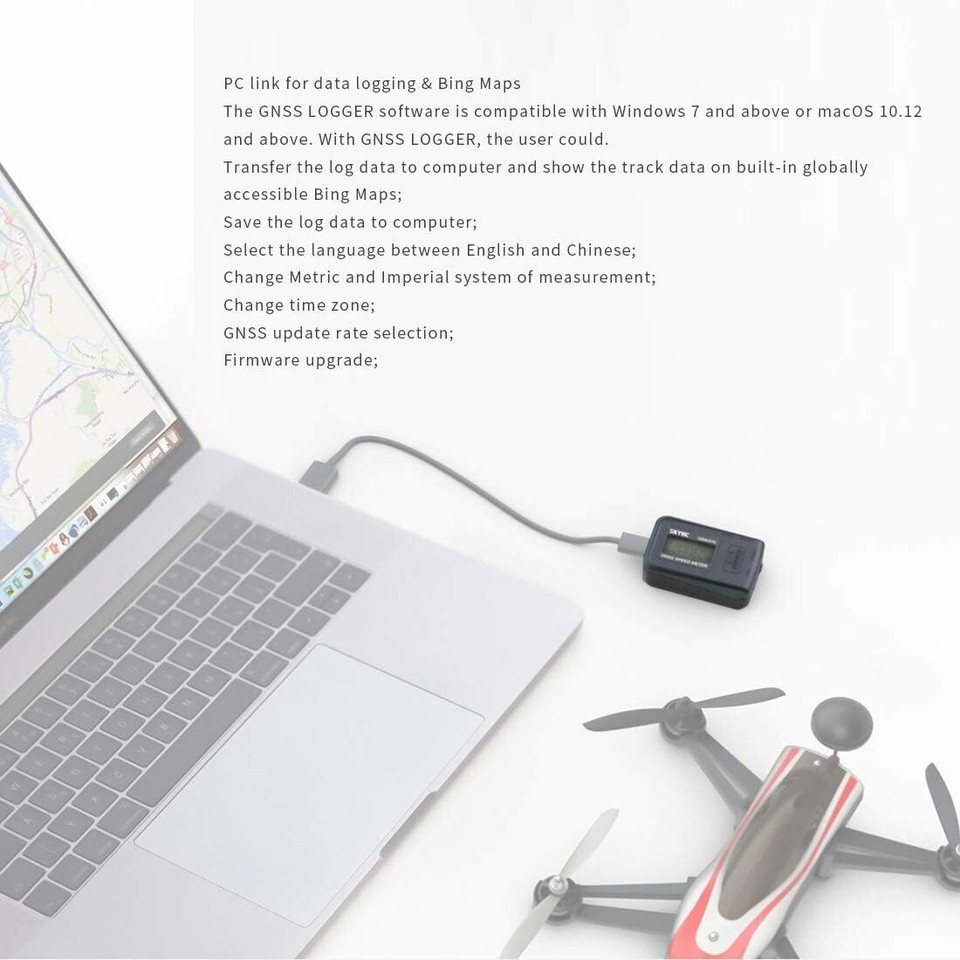 SKYRC GSM-015 GNSS GPS Speed Meter High Precision GPS Tester Height ...