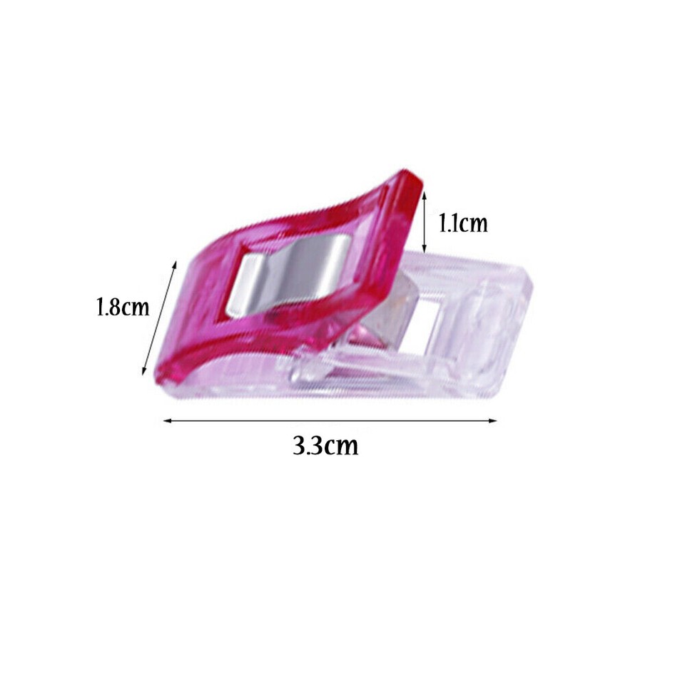 100PCS Pack Wonder Clips for Crafts Knitting Quilting Sewing Crochet ...