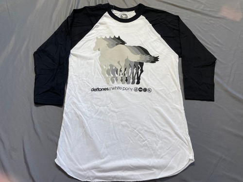 Deftones White Pony Small Raglan 3/4 Shirt Official Merch Nu-Metal Team ...