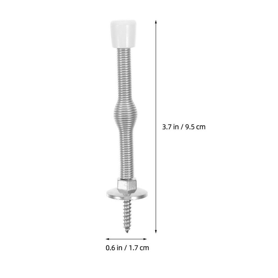2 Pcs Metal Spring Door Stopper Flexible Door Protector Door Stop ...