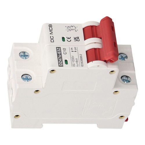 2P Miniature Circuit Breaker Din Rail Mount Circuit Breaker For Solar ...