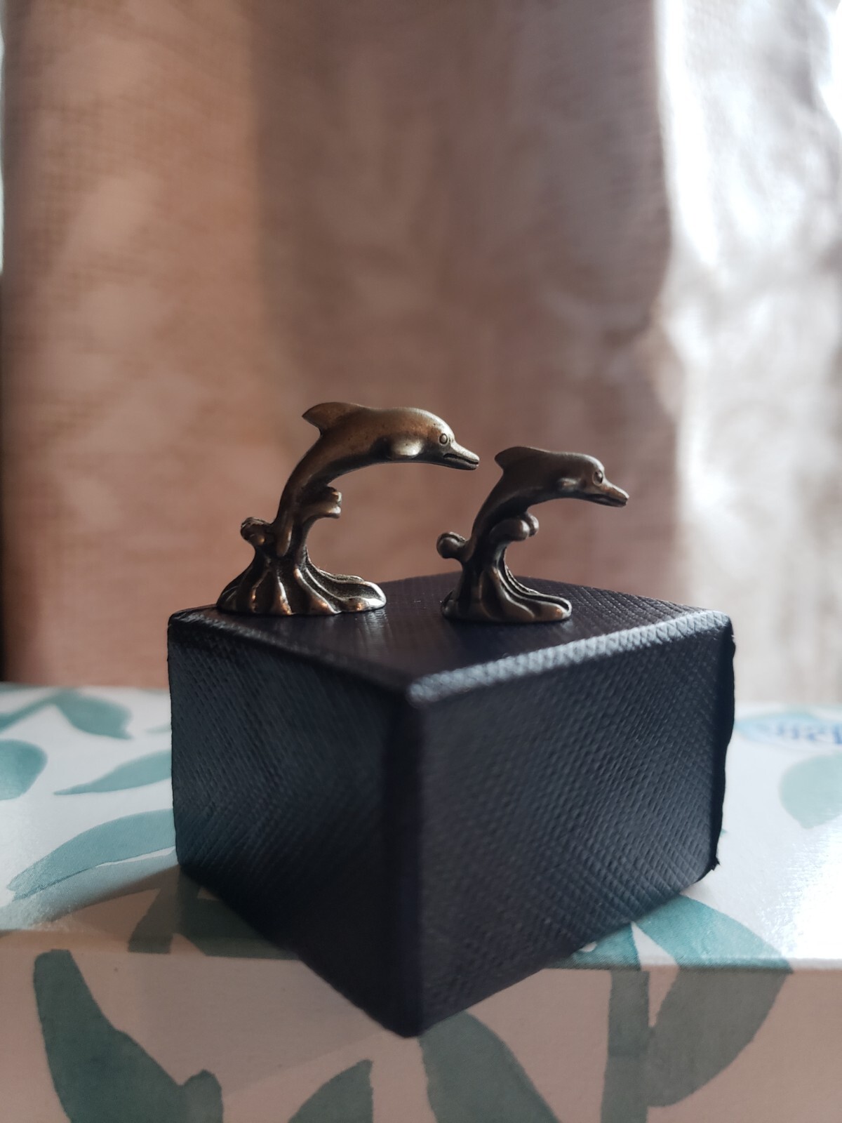 Vintage Pewter Image Miniature Dolphin Figurines | eBay