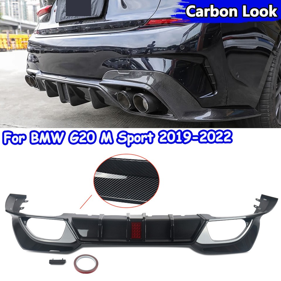 Rear Bumper Diffuser Lip For BMW G20 330i M340i M Sport 2019-2022 ...
