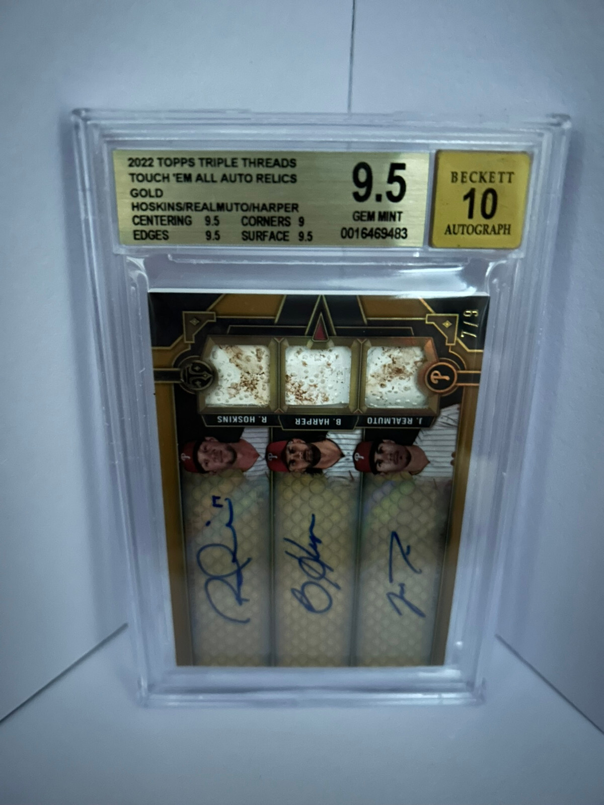 2022 Topps Triple Threads - Touch 'em All! Three-Player Triple Auto ...