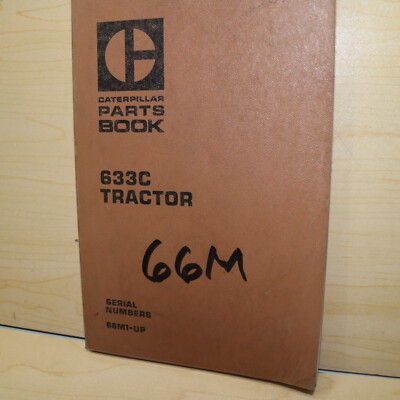 CAT Caterpillar 633c Scraper Tractor Parts Book Manual catalog pan 61m ...