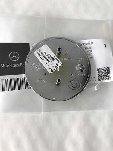 NEW Genuine Mercedes-Benz Black Wreath Flat Bonnet Badge Emblem ...