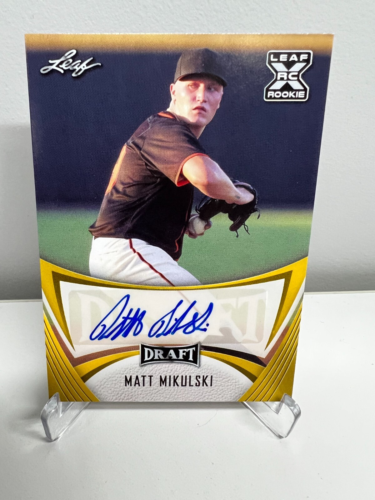 2021 Leaf Draft XRC Auto Matt Mikulski #BA-MM6 Giants | eBay