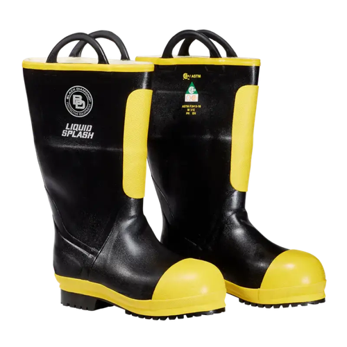 Rubber Firefighter Boot W / 9 | eBay