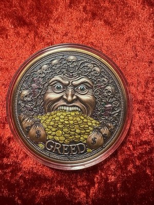 5oz Greed Copper Round In Capsule | 999 Fine CU | eBay UK