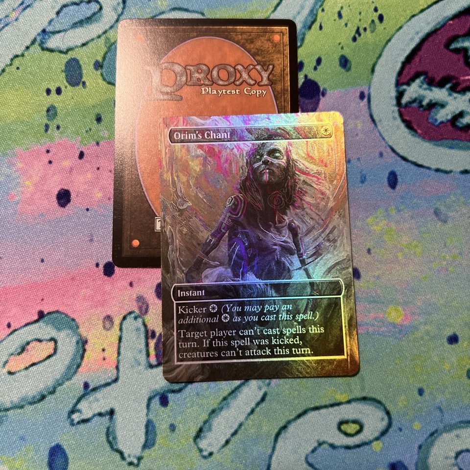 Orim's Chant (Borderless) Full Art Foil Mtg Play Test Card | eBay