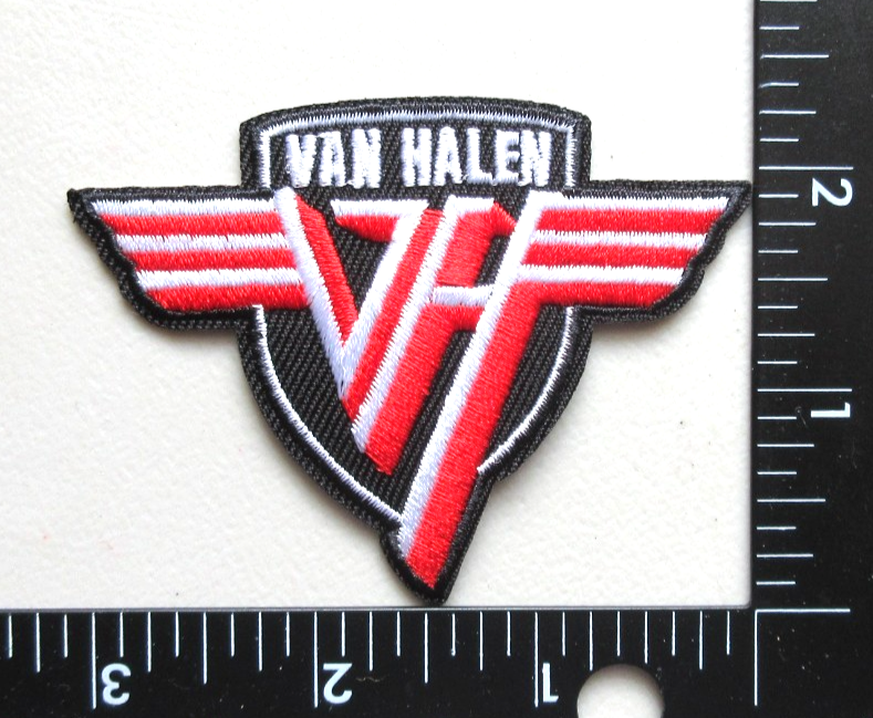 🔥VAN HALEN ROCK BAND MUSIC BATTLE VEST JACKET CONCERT EMBROIDERED IRON ...