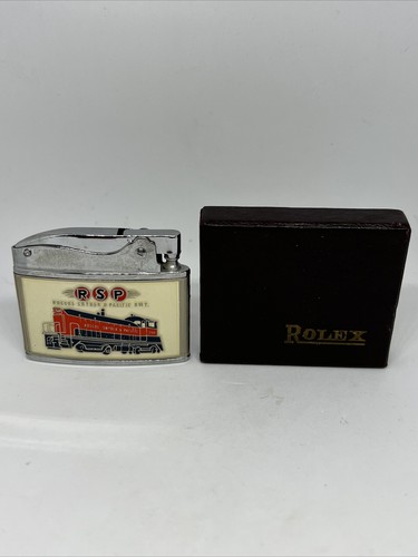 ROLEX Roscoe Snyder Pacific RSP Railway FLAT ADVERTISING TRAIN LIGHTER ...