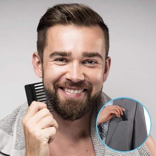 Giantree Mini Wide Tooth Comb, Big Teeth Comb for Travel, Hair ...