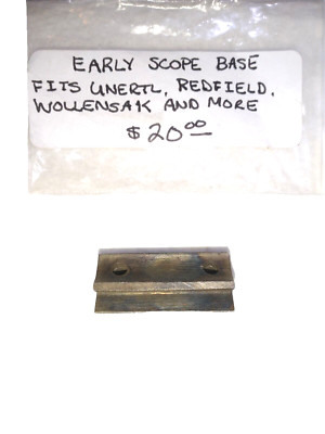 Early Scope Base Block fits UNERTL REDFIELD WOLLENSAK and more | eBay