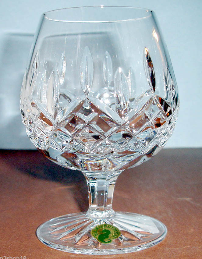 Waterford Lismore Crystal Brandy Balloon Snifter Glass Pair 12oz ...