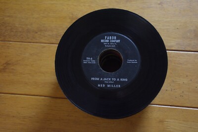 NED MILLER "FROM A JACK TO A KING" 45 RPM 7" VG- RECORD [D32-153] | eBay
