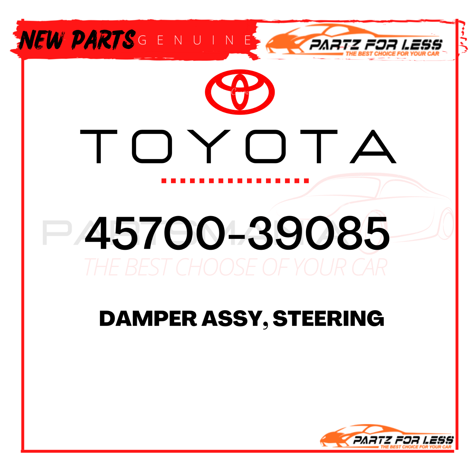 45700-39085 TOYOTA GENUINE DAMPER ASSY, STEERING 4570039085 NEW OEM | eBay