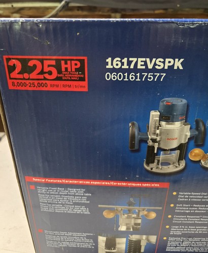 Bosch 1617EVSPK Plunge and Fixed-base Router Kit for sale online | eBay