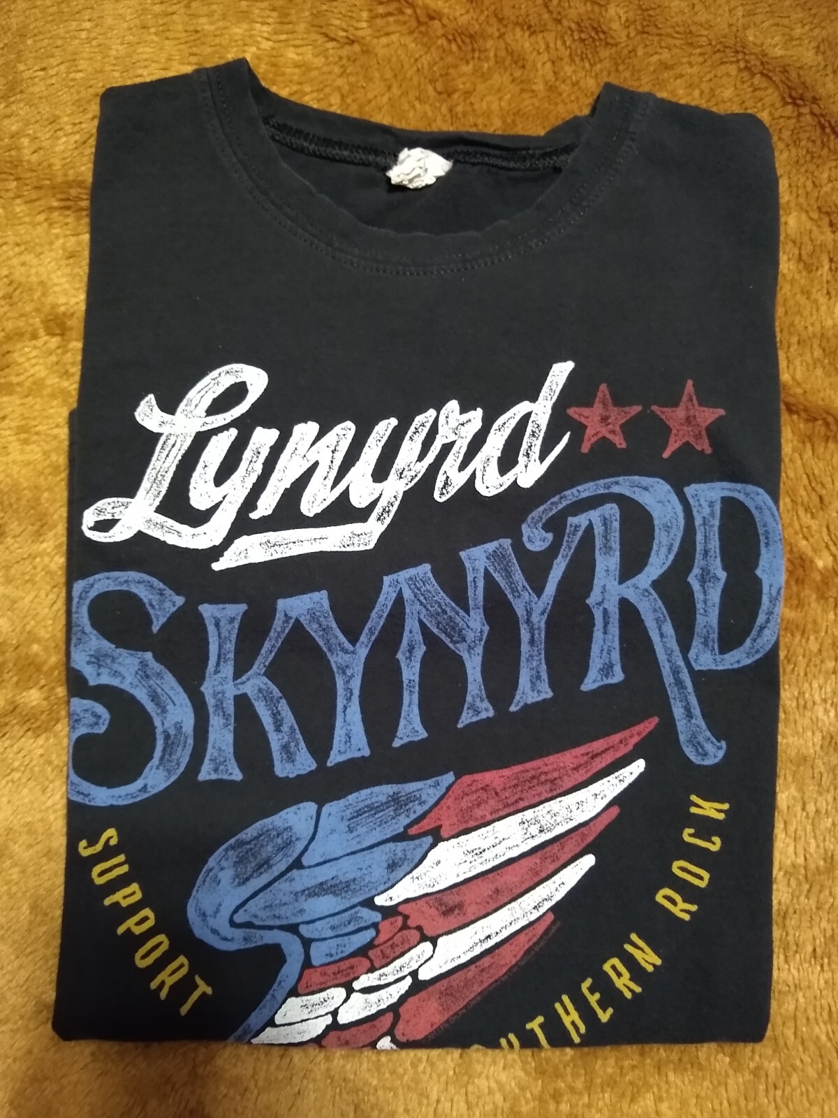 Lynyrd Skynyrd - “Support Southern Rock” - Black Shirt - Ladies Cut ...