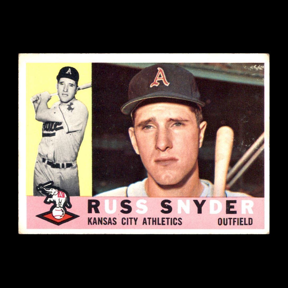 Russ Snyder 1960 Topps Rookie Kansas City Athletics #81 Set Break! | eBay