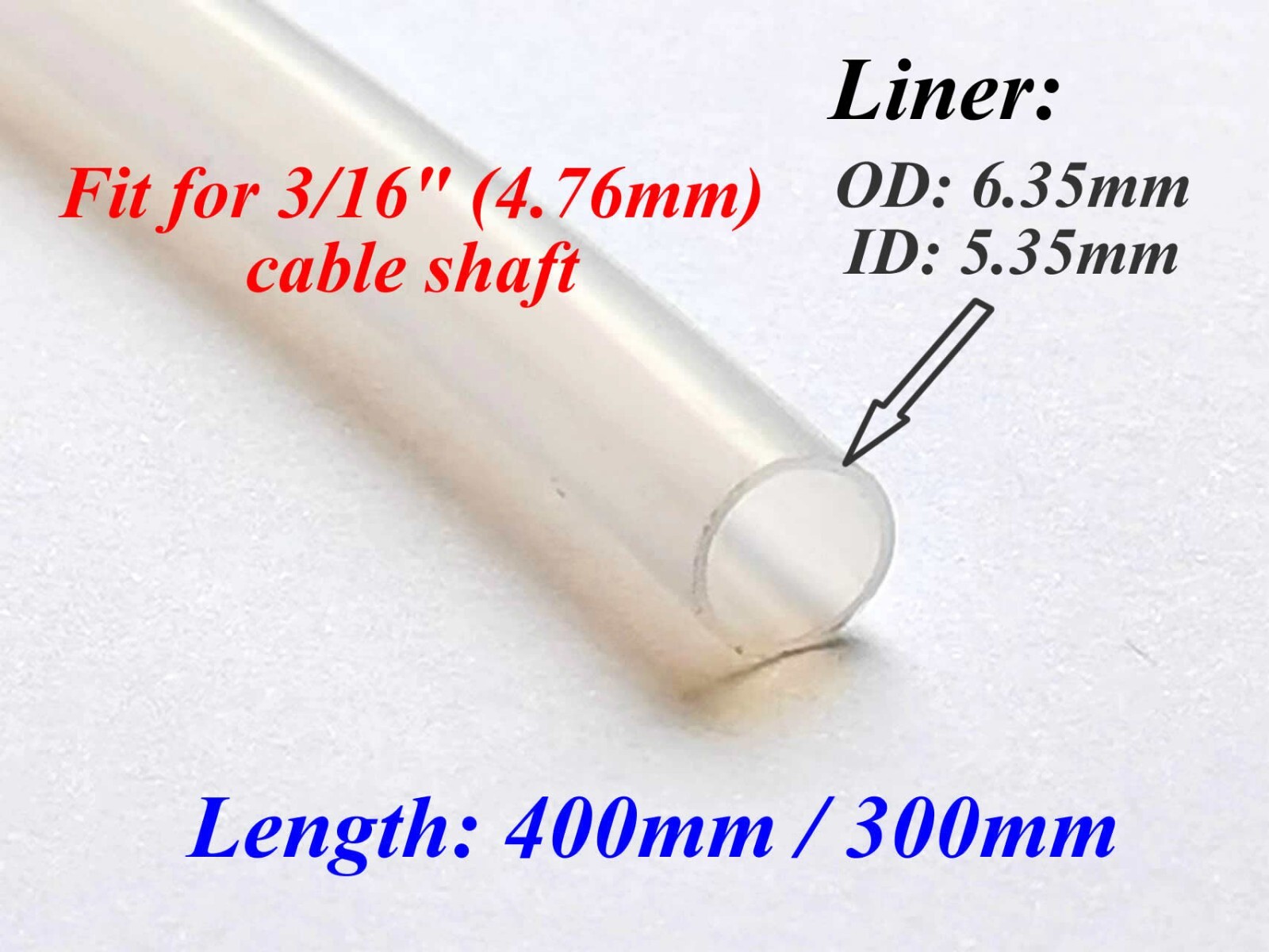 380mm / 300mm Brass tube Liner for 3/16" Flex Shaft Cable for RC Model ...
