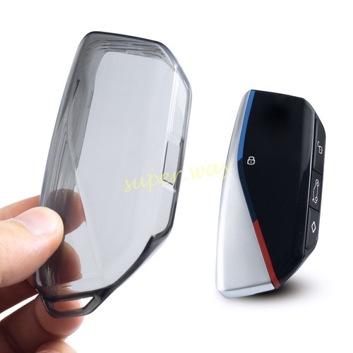 Transparent Black Car Key Fob Case Cover For 2023-2025 BMW X1 iX XM X5 ...