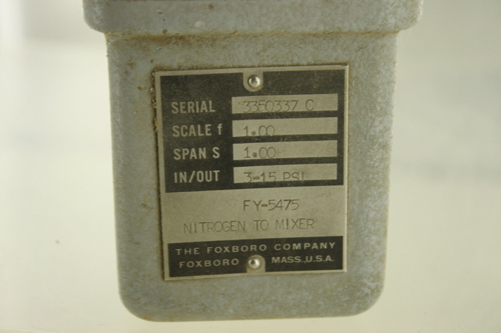 INVENSYS FOXBORO PNEUMATIC ANALOG COMPUTER SERIES 556 | eBay