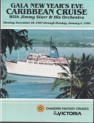 Chandris Fantasy Cruises S S The Victoria Caribbean folder w/ deck ...