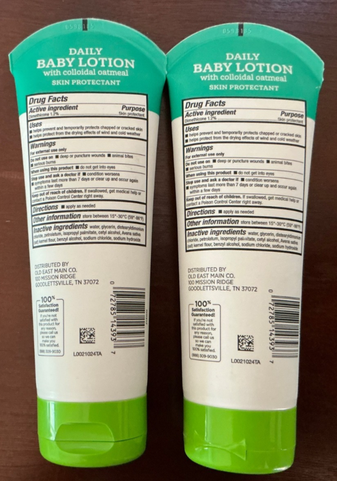 Gentle Steps Daily Baby Lotion with colloidal oatmeal (2) 8oz new ...