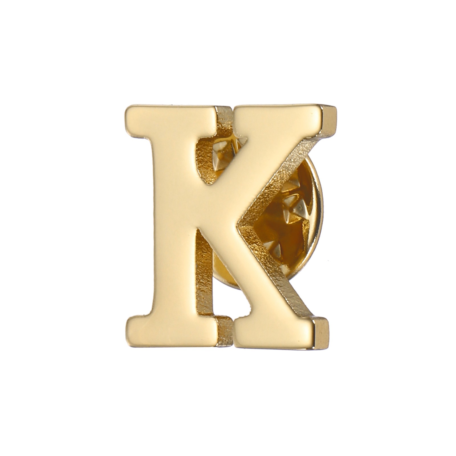 Letter Lapel Pins, Initial Alphabet Letter K Collar Pins Letter Brooch ...