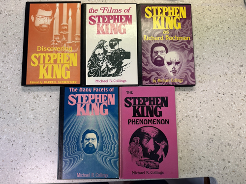 LOT OF 5 STEPHEN KING HB BOOKS BY MICHAEL COLLINGS NM SCARCE MUST SEE ...