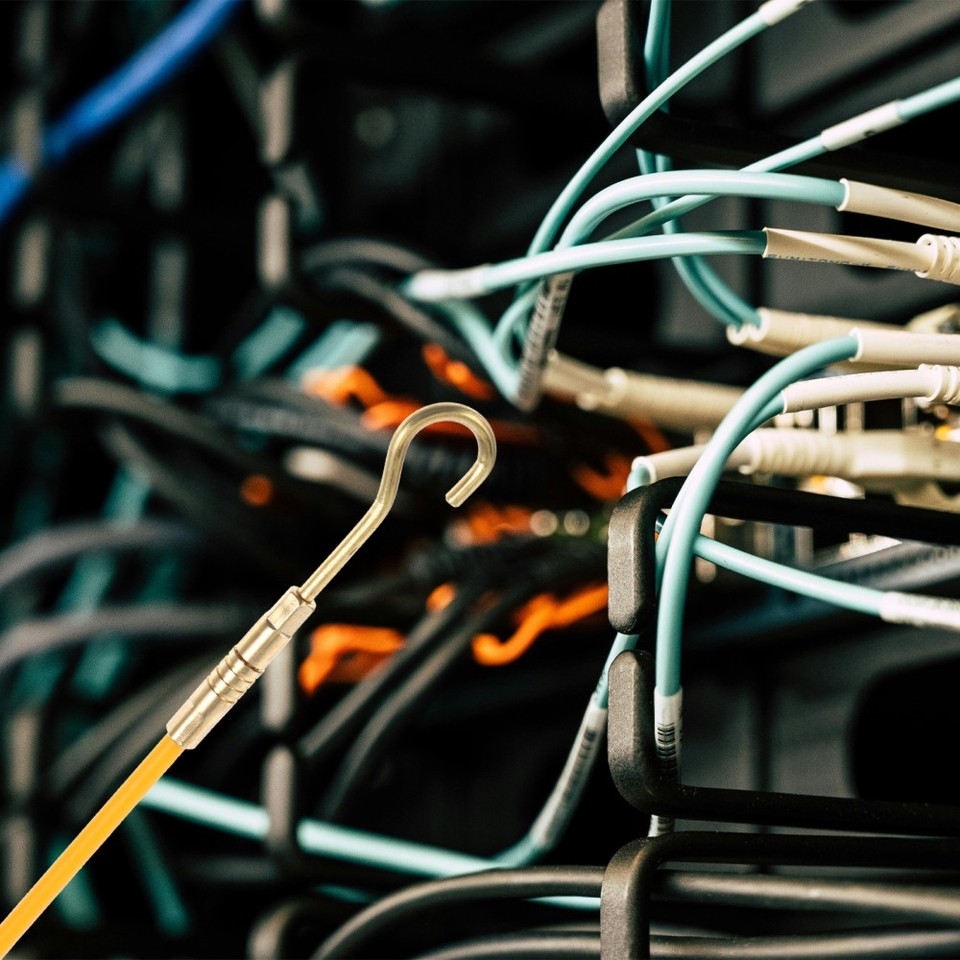 Fiberglass Cable Puller Kit Fish Tape Wire Puller Tape 33CM For ...