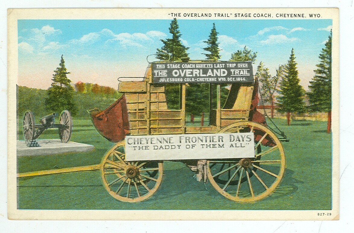 Cheyenne, Wyoming, Overland Trail Stage Coach (CheyenneWY80 | eBay