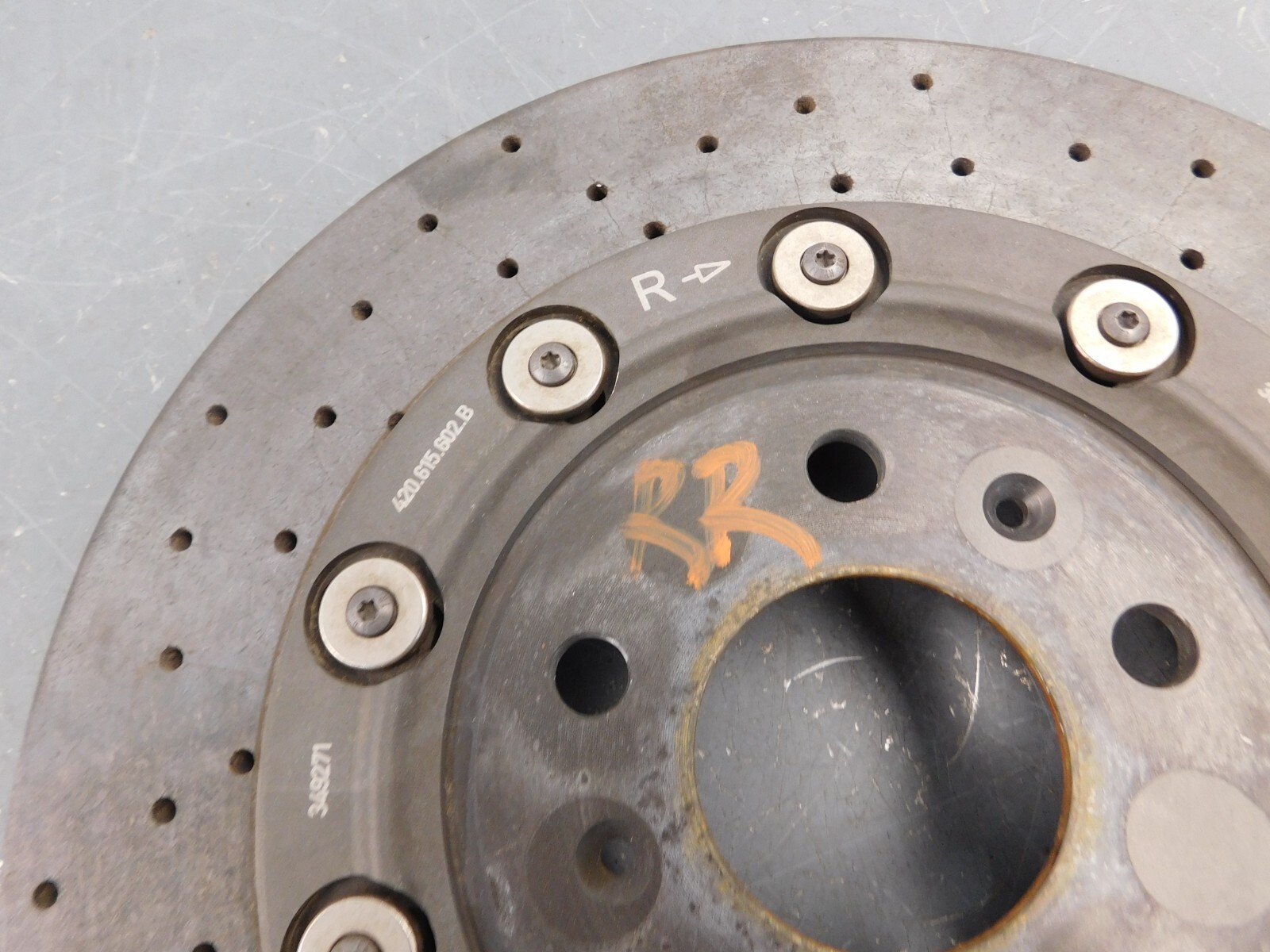 2012 08 09 10 11 Audi R8 GT V10 Right Rear Carbon Ceramic Brake Rotor ...