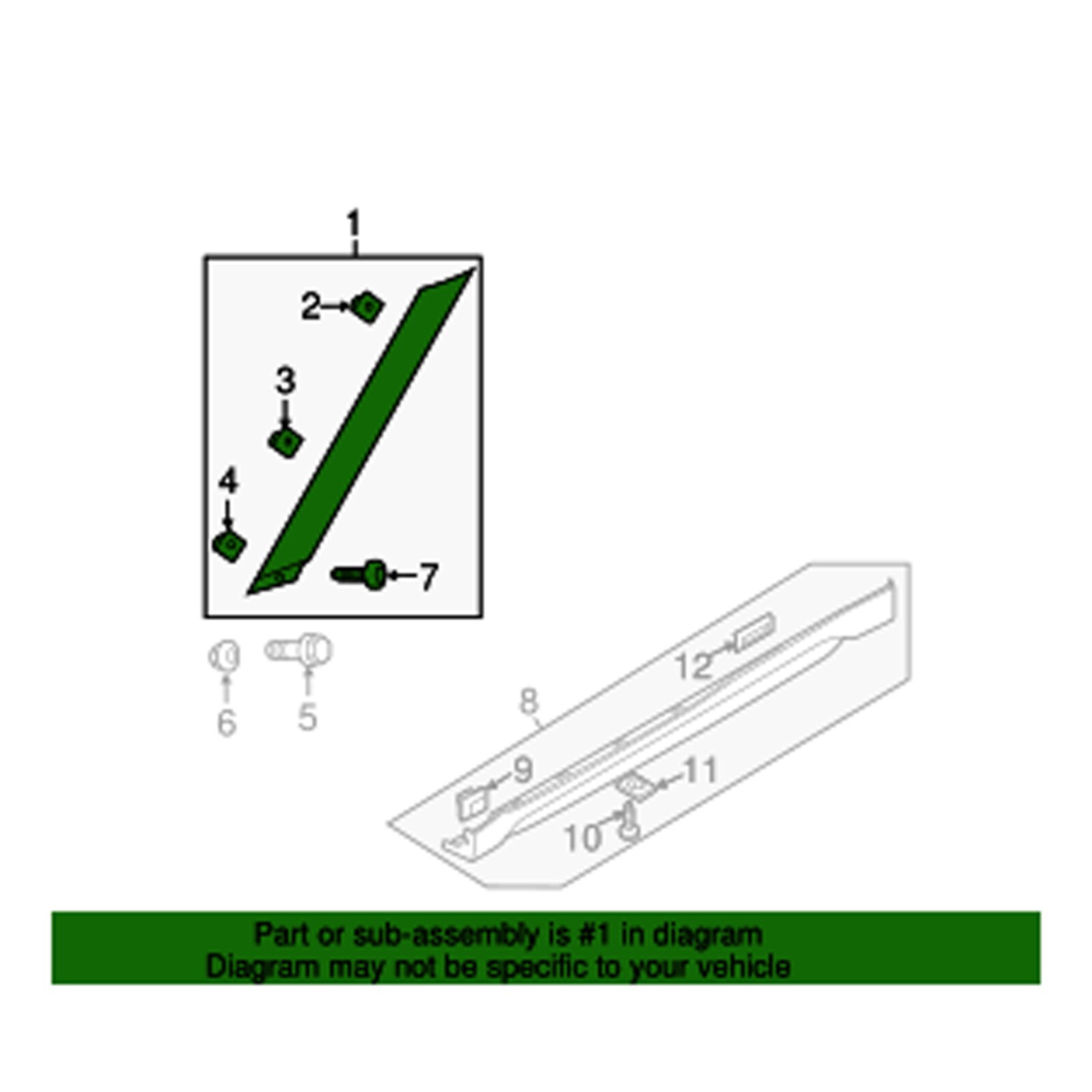 GENUINE Windshield Pillar Molding LEFT for 2014-2019 Kia Soul ...