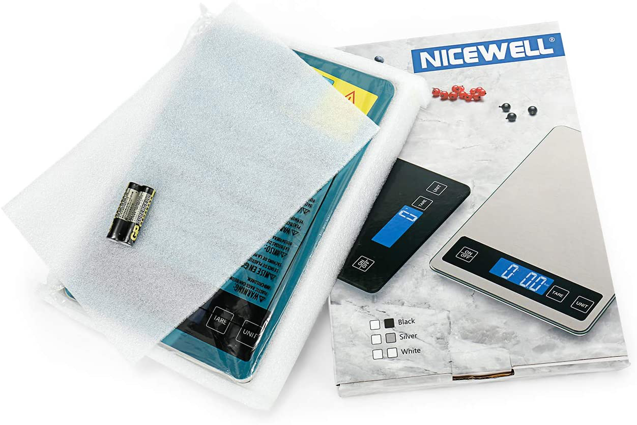 Nicewell Food Scale, 22lb Digital Kitchen Scale Weight Grams and oz for ...