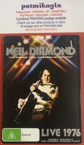Neil Diamond The Thank You Australia Concert Live 1976 On DVD Slip Case ...